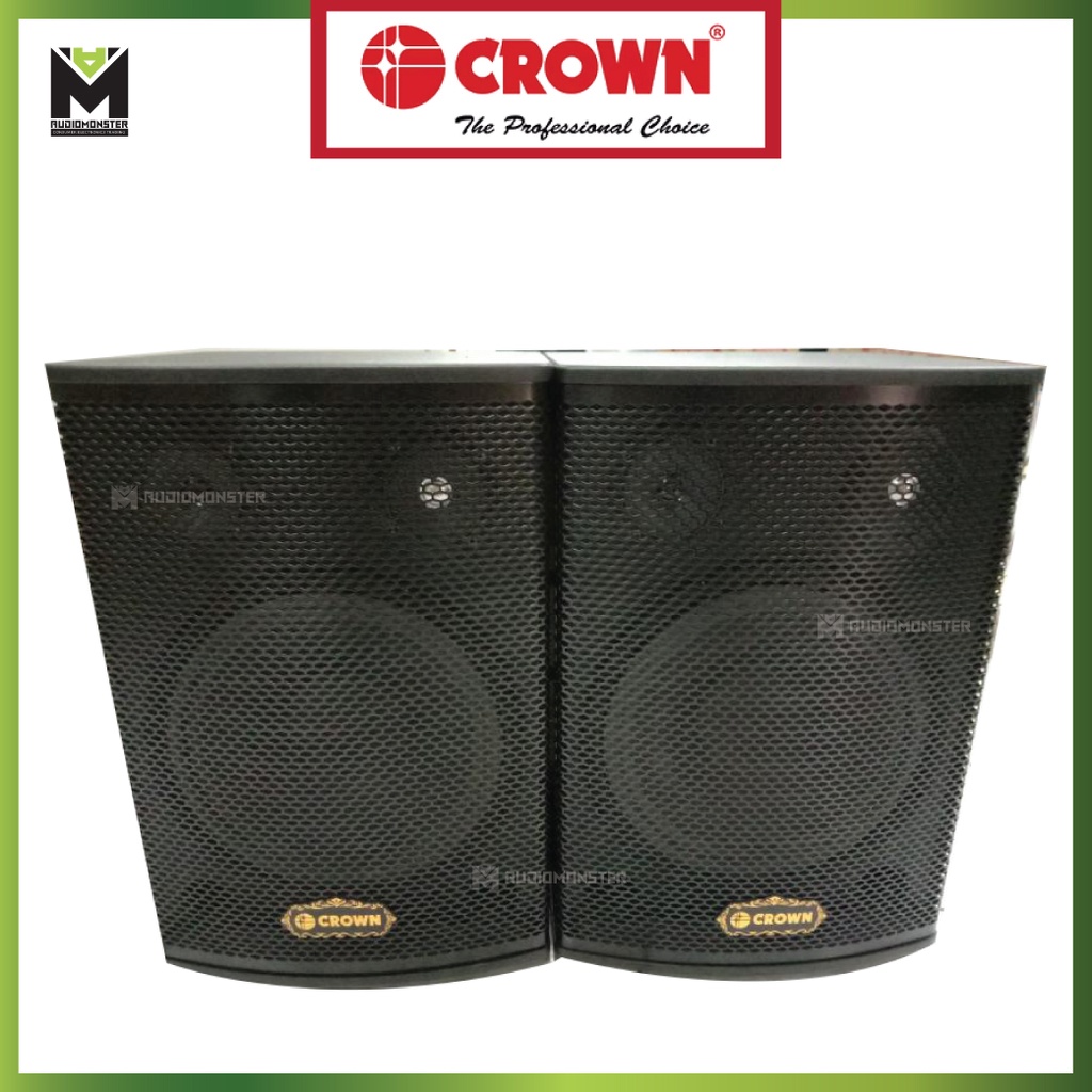 Crown BF-312 650 watts 8 ohms 3 Way Karoke Speaker (1 Pair) | Shopee ...