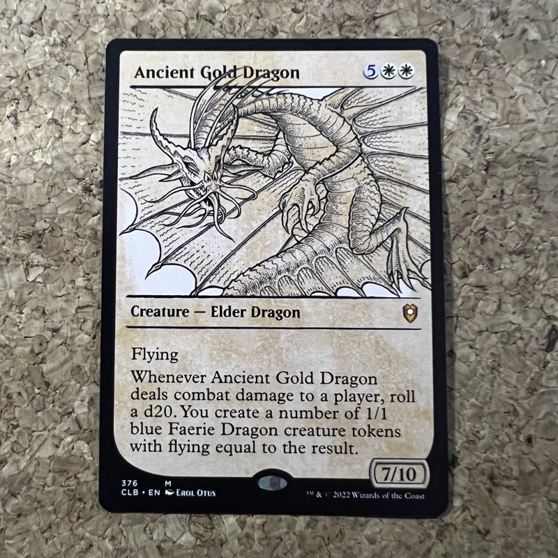 ANCIENT GOLD DRAGON | CLB BATTLE FOR BALDUR’S GATE | WHITE | MTG MAGIC ...