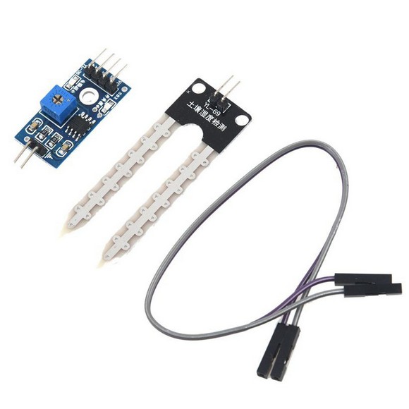 1set Soil Humidity Hygrometer Moisture Detection Sensor Module for Arduino with Dupont Cable ...
