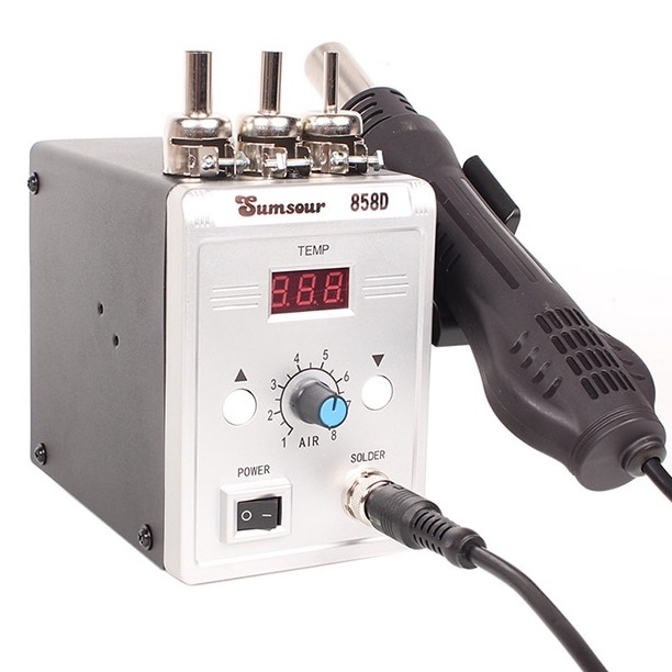 Soldering Heat Gun 858D 700W Digital Display BGA Rework Solder Station ...
