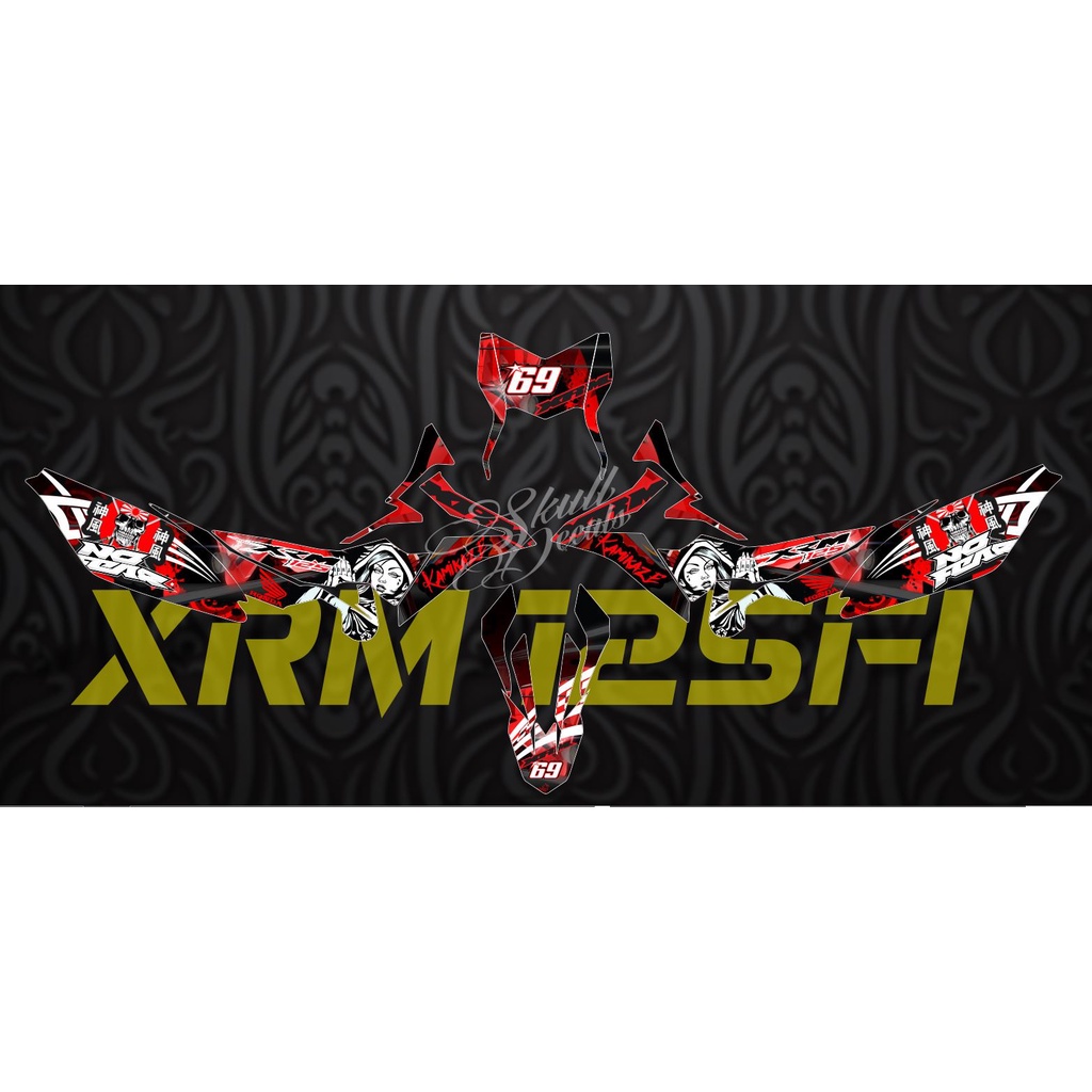 XRM 125 Fi JAPANESE / NOFEAR full Decals 1 SET (WATERPROOF) | Shopee ...