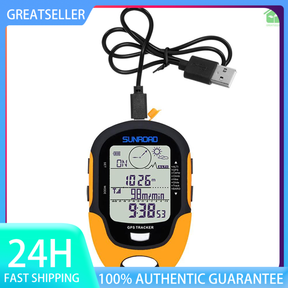 Multifunction LCD Digital GPS Altimeter Barometer Compass Portable ...