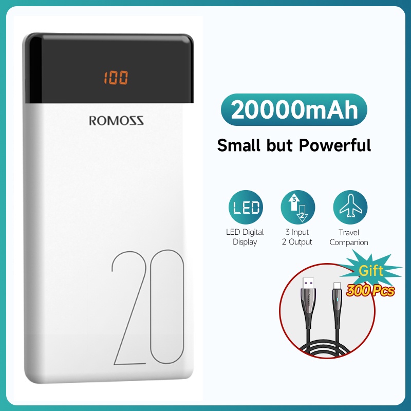 ROMOSS Power Bank 20000mAh LT20 LT20PS Poverbank Portable Charger ...