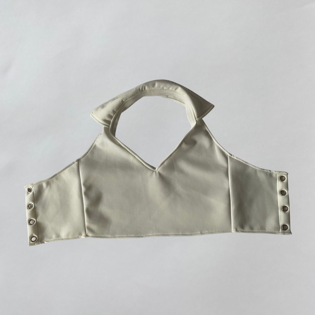 Halter Self-tie with Collar | Nifty Clo. | Shopee Philippines