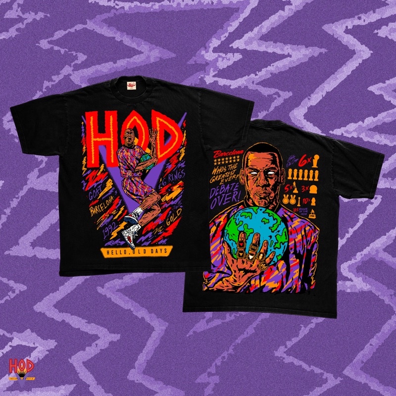 HELLO, OLD DAYS - BARCELONA - MICHAEL JORDAN TRIBUTE SHIRT | Shopee ...