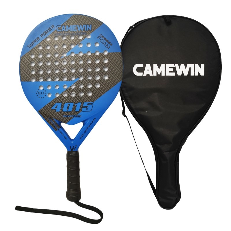Padel Racket Beach Tennis Camewin Carbon Fiber and EVA Smooth Surface ...