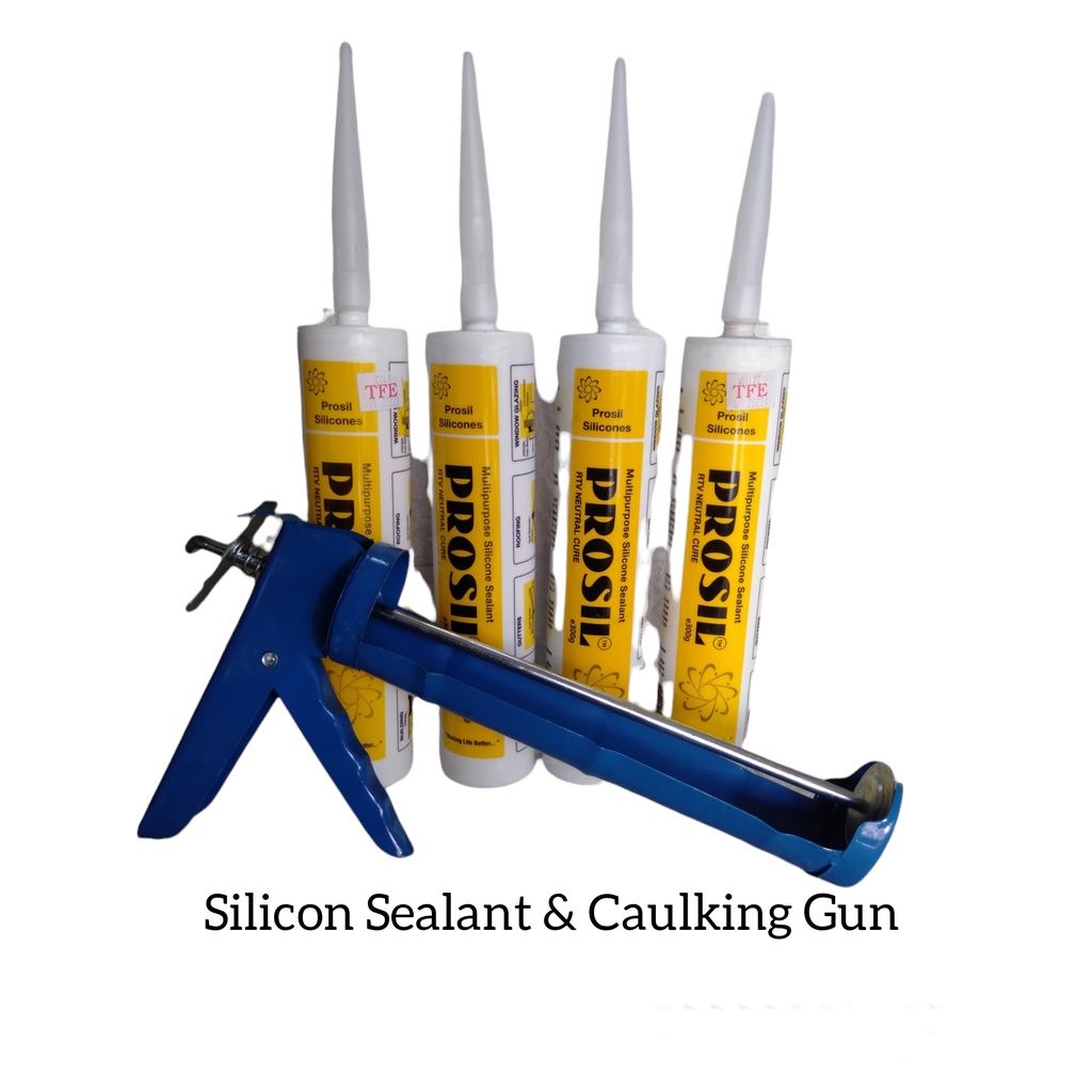PROSIL Silicone Sealant Multipurpose Neutral Cure Color: Black White ...
