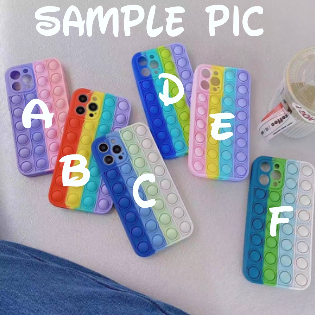 Oppo A74/4G Pop It Soft Silicone Relieve Stress Fidget Toy Pop Bubble ...