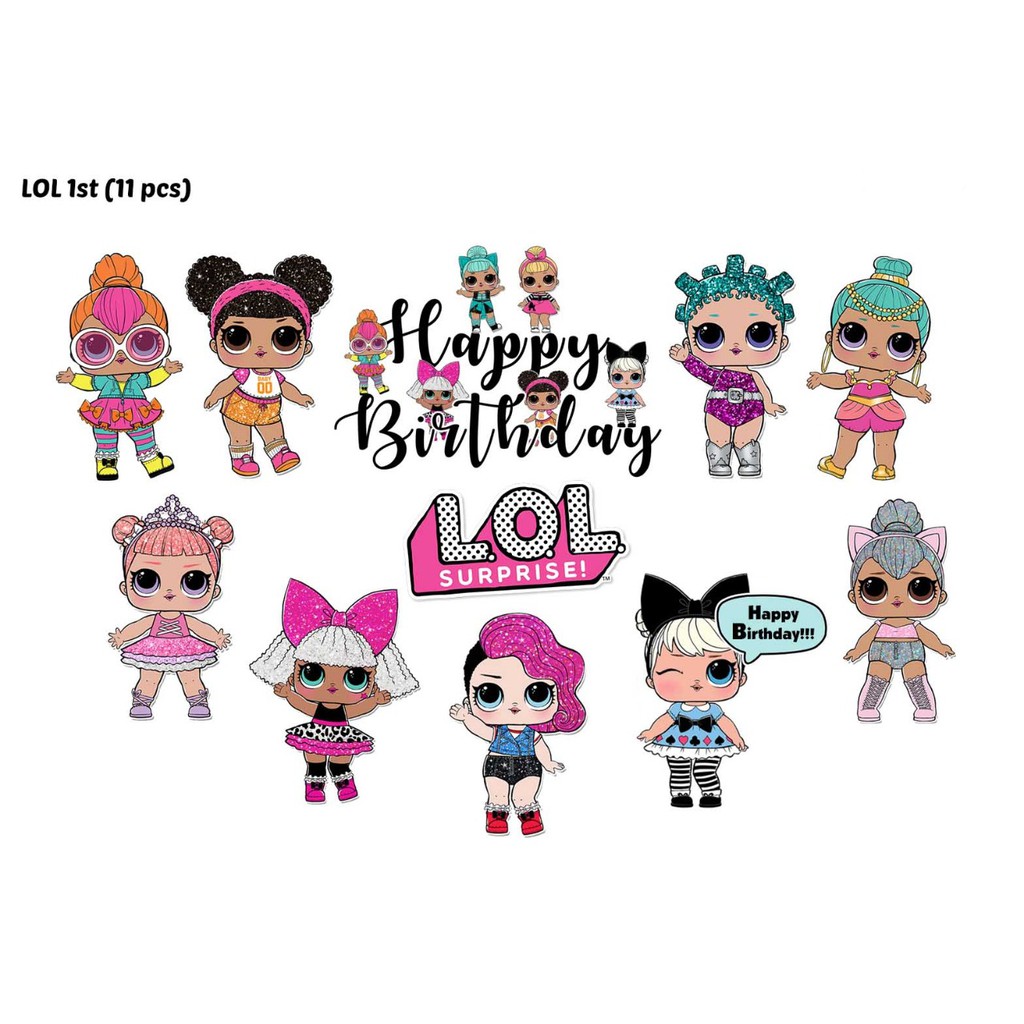 Lol Cake Topper Surprise Set A (11pcs) | Shopee Philippines