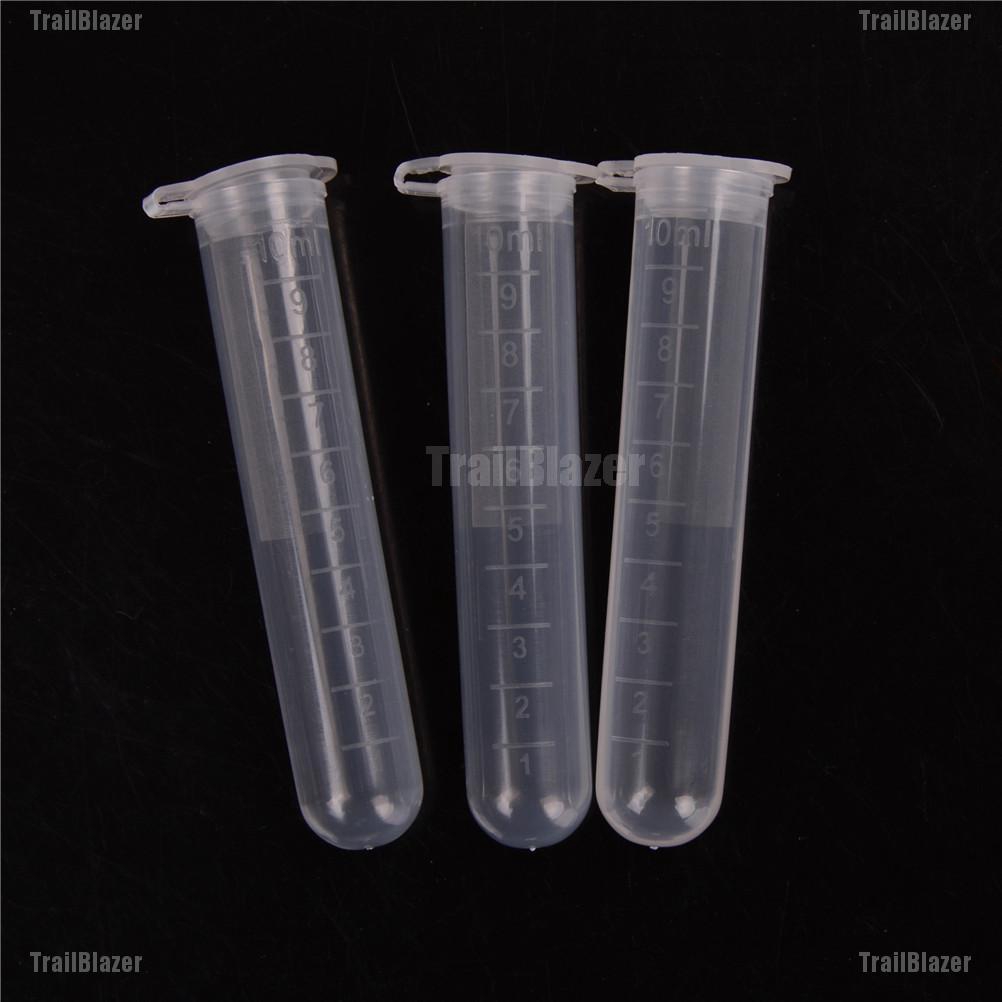 20Pc 10ml Centrifuge Lab Test Tube Sample Container with Cap | Shopee ...