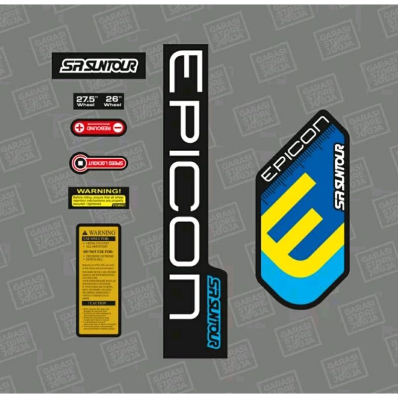 Suntour Epicon Fork Sticker Decal | Shopee Philippines