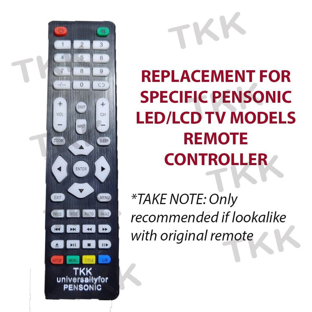 Pensonic LED TV Remote Control Compatible For Remote of the Same Shape ...