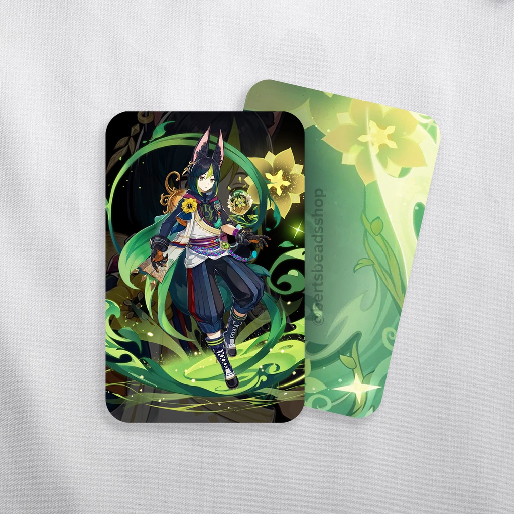 Genshin Impact Photocards - TIGHNARI Textured Photocards Front and Back ...