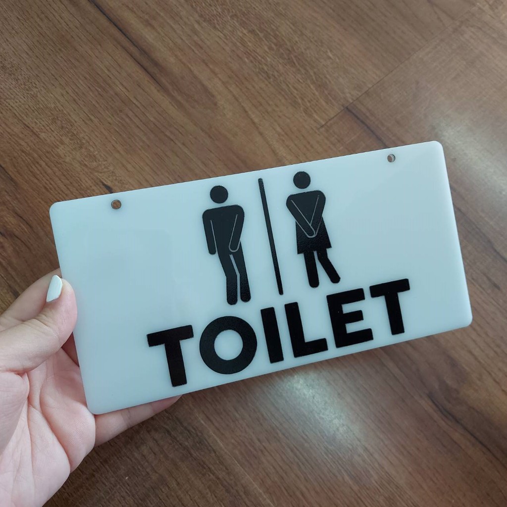 TOILET WRITING / TOILET SIGN / TOILET WALL STICKS | Shopee Philippines