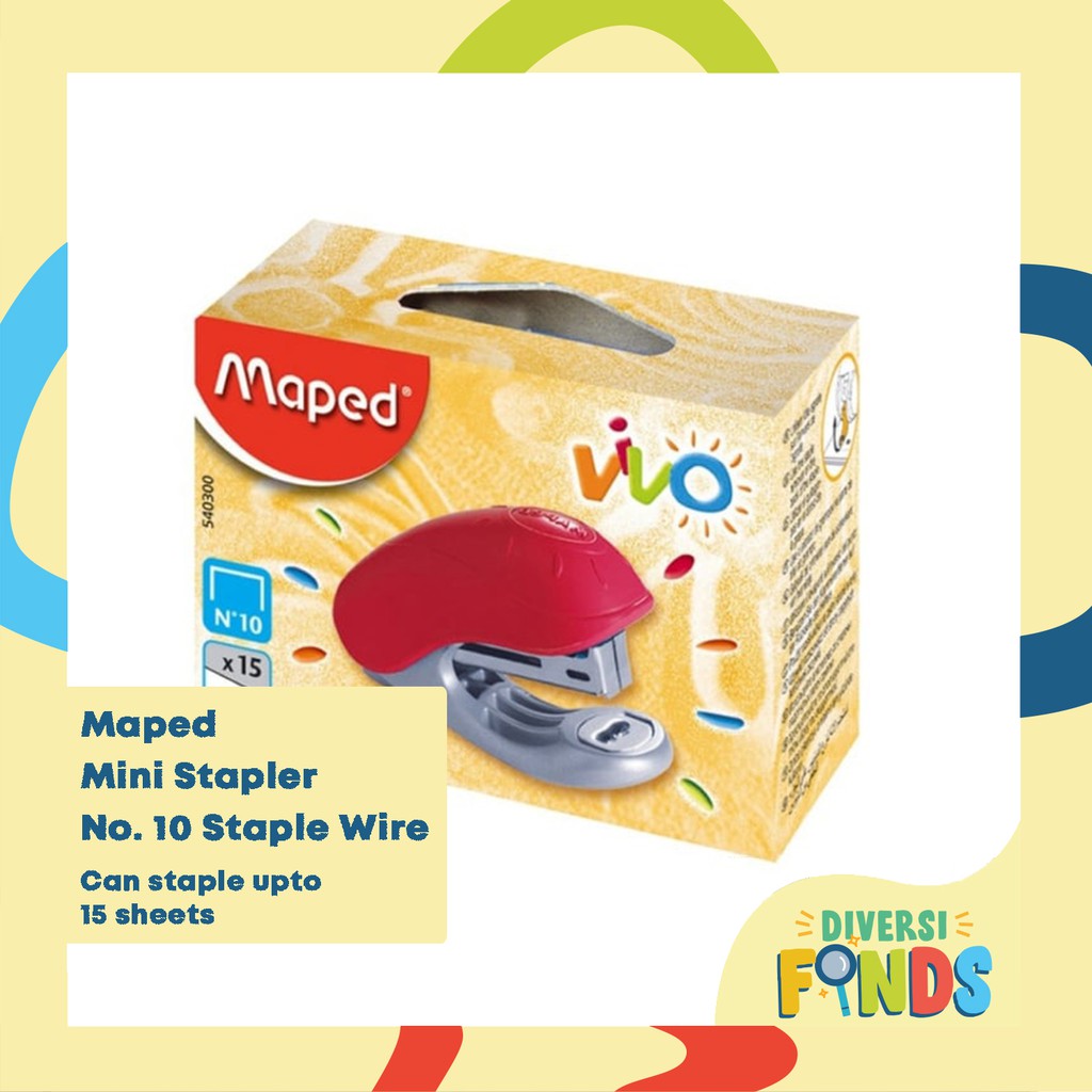 Maped Mini Stapler Vivo - No. 10 or No. 35 Staple Wire Option | Shopee ...