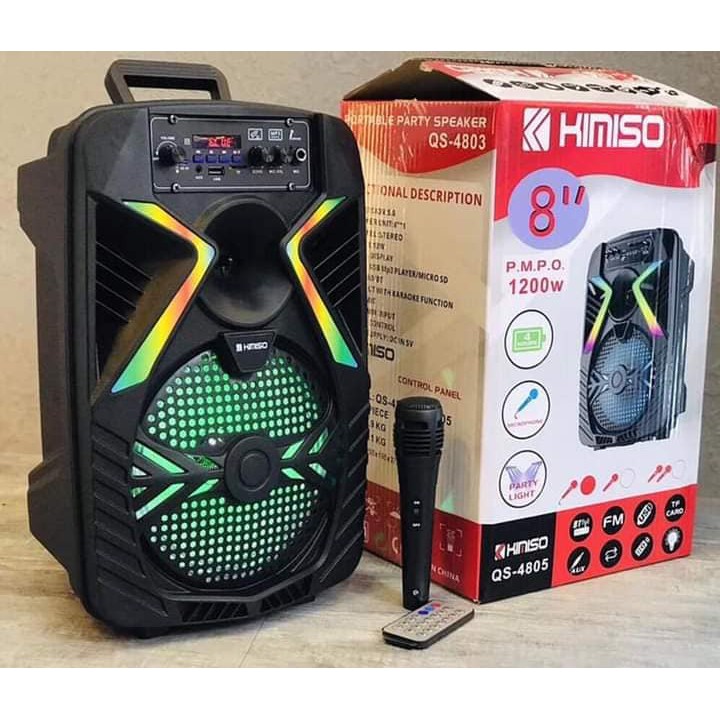 8" Speaker Outdoor Portable trolley Speaker System Subwoofer Sound Box ...