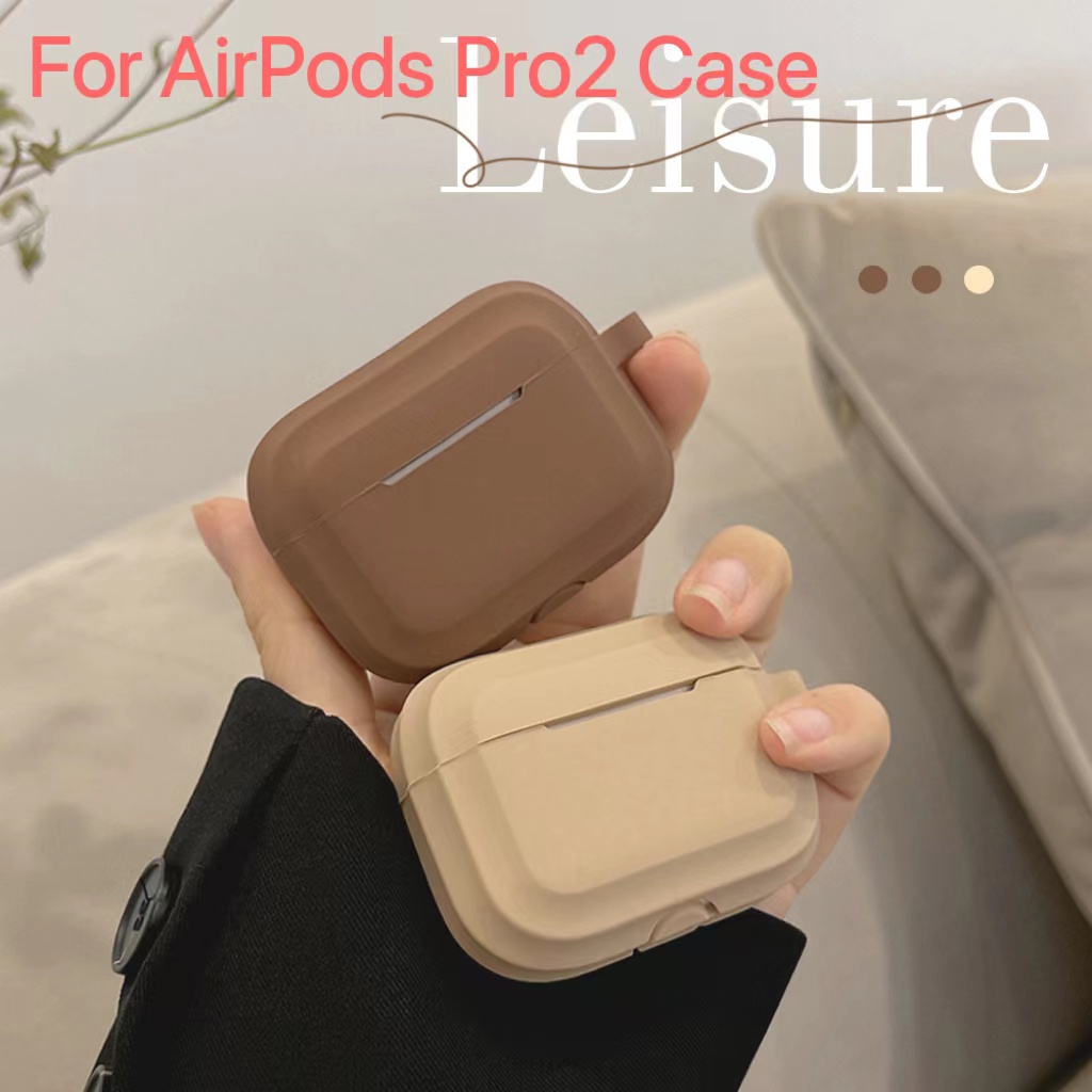 Simply Brown Apple AirPods Pro2 Case Silicone Case inPods 12 Case ...