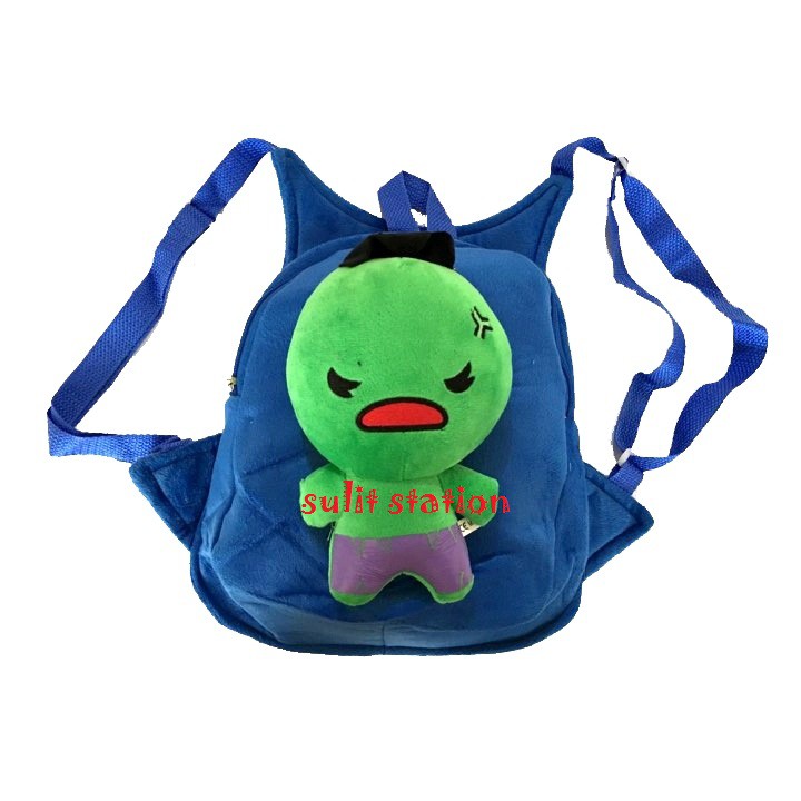 AVENGERS SUPER HERO INCREDIBLE HULK 3D PLUSH BACKPACK KIDS BAG | Shopee ...
