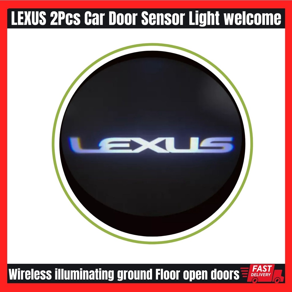 #201 LEXUS 2Pcs Car Door Sensor Light welcome Wireless illuminating ...