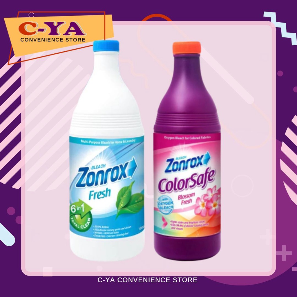 Zonrox Bleach Fresh 500ml/Color Safe Blossom 450ml | Shopee Philippines