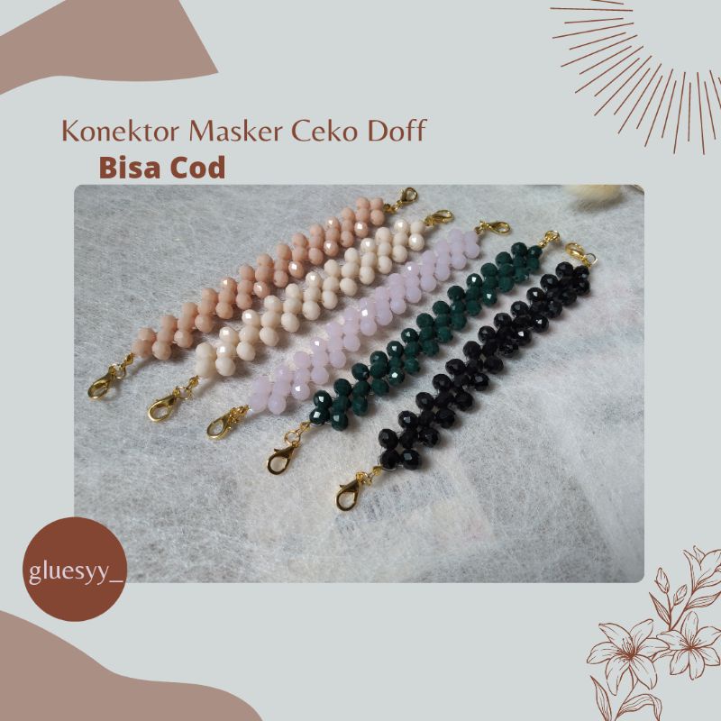 CZECH CRYSTAL HIJAB MASK CONNECTOR | Matte Hijab Mask Connector | Calm ...