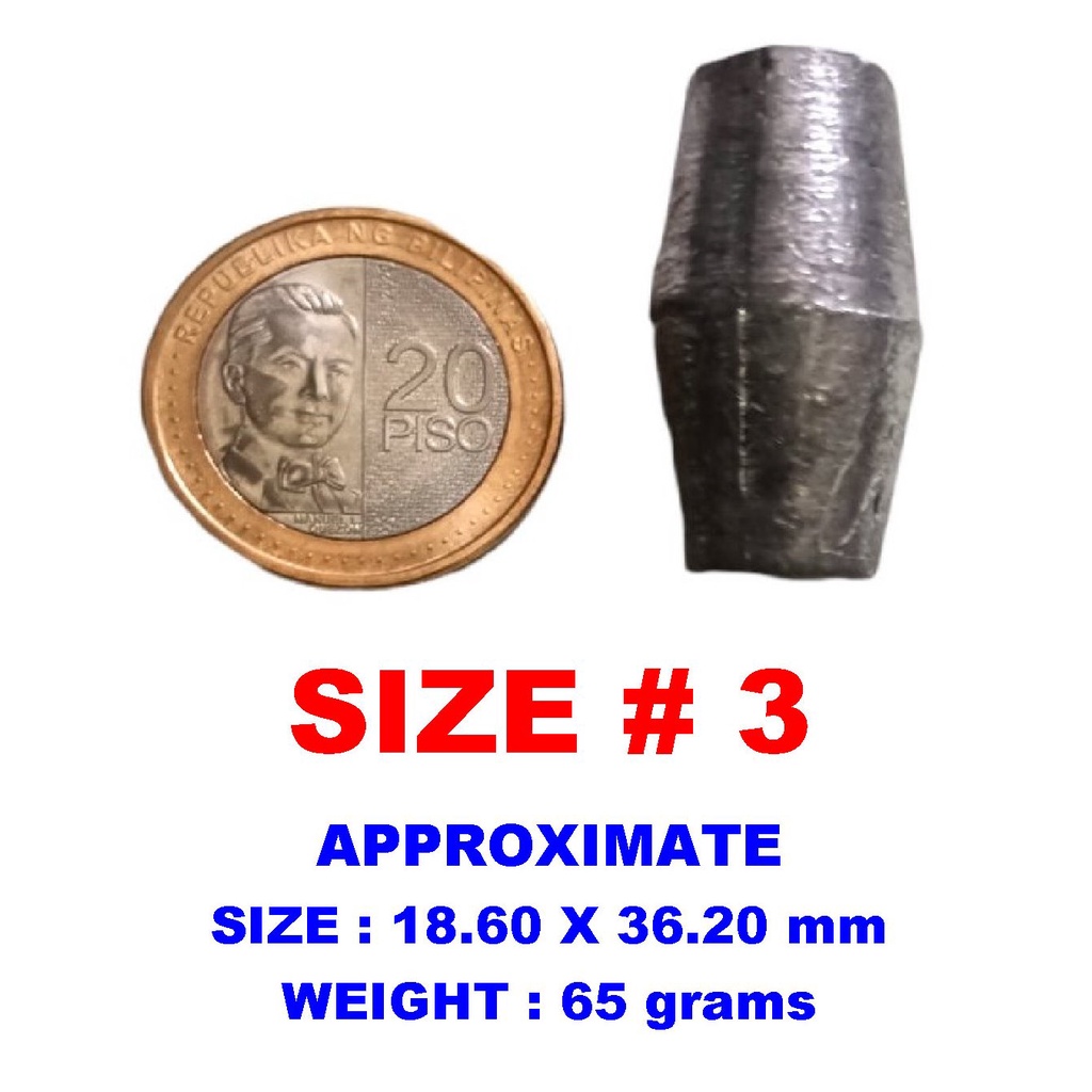 LEAD SINKER FOR FISHING TINGGA BULI FISHING SINKER (PER KILO) | Shopee ...