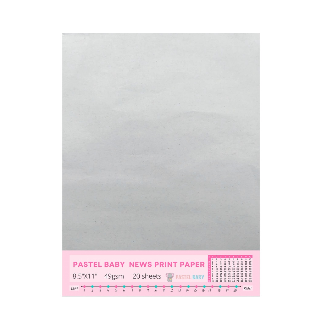 Newsprint Paper 20 Sheets Per Pack 8.5X11" 49Gsm | Shopee Philippines