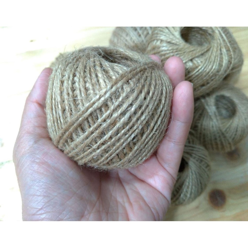 45 Meters Jute Twine / Jute Strings / Abaca string 1 roll | Shopee ...