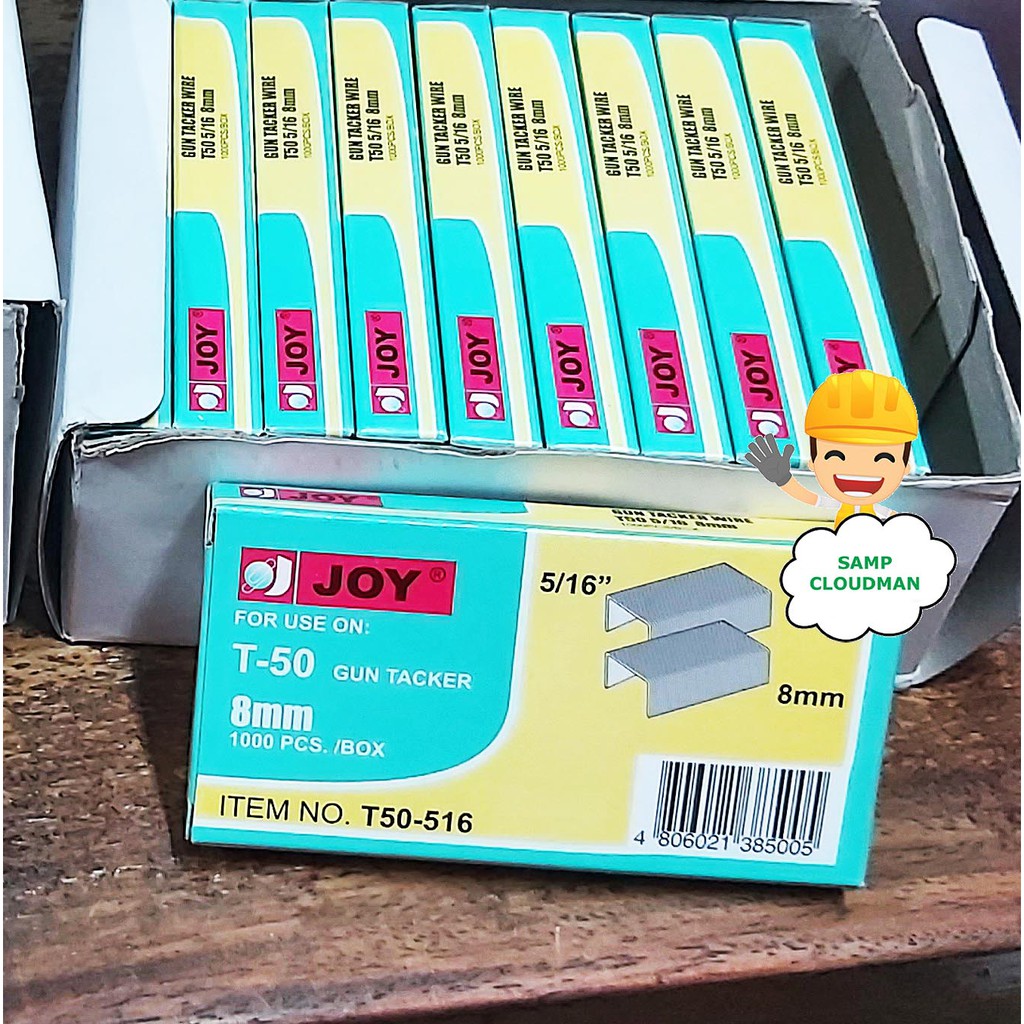 Gun Tacker Staple Wire 8mm or 12mm T-50 1/2 or 5/16 1000 Pieces Gun ...