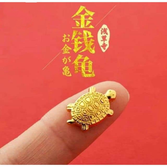 Lucky Gold Turtle-Japan Sensoji Temple Golden Tortoise LUCKY TURTLE ...
