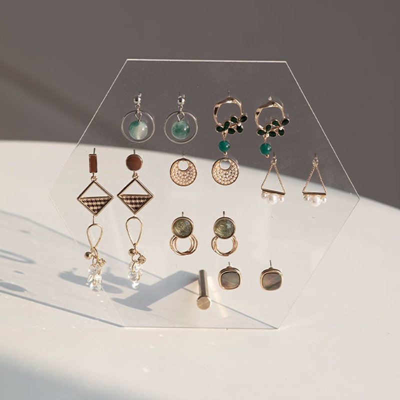 Acrylic transparent earrings earrings booth display stand desktop ...