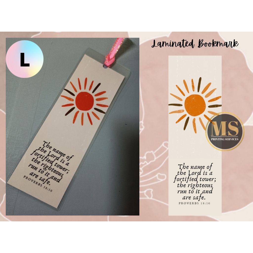 Laminated Bookmarks (Quotes, Bible Verses) | Shopee Philippines