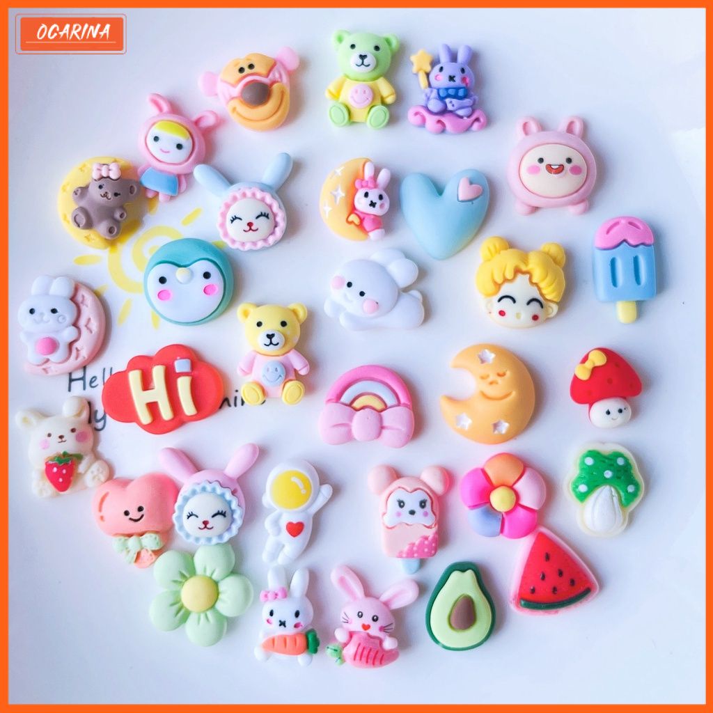 Cartoon 3D bottle stickers for DIY tumbler and mobile phone random 4pcs ...