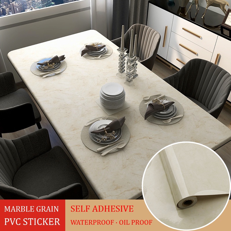 PVC marble grain sticker waterproof self adhesive wallpaper oilproof ...