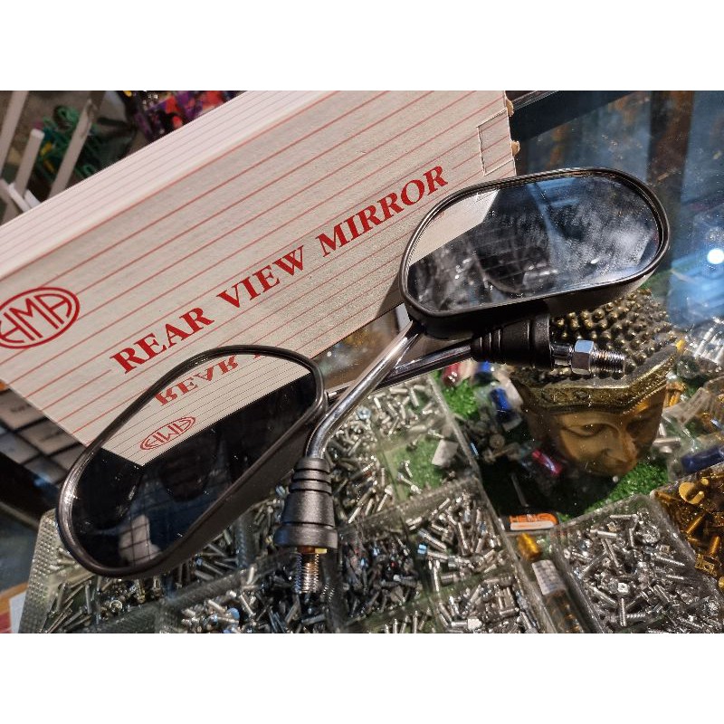 HMA CHROME STEM SIDE MIRROR ( yamaha / honda ) thailand made | Shopee ...