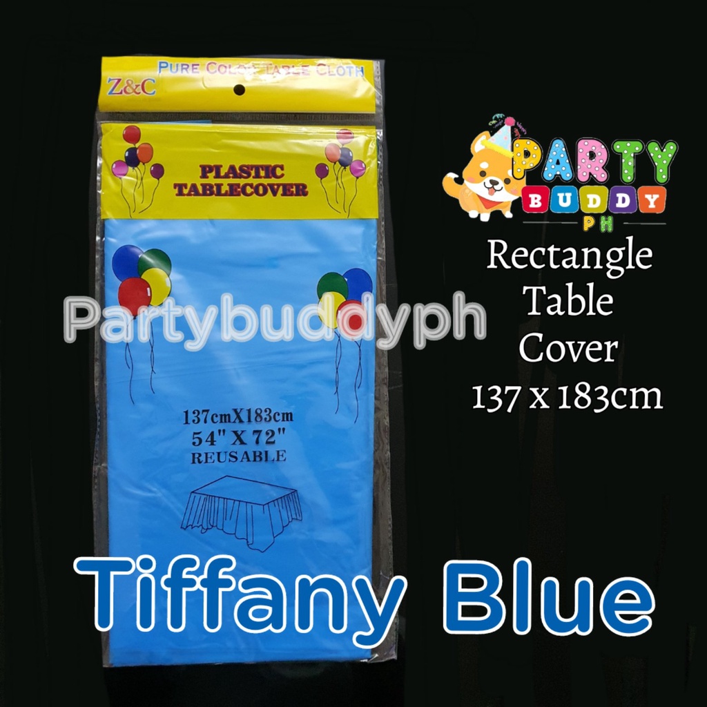 Plastic Table Cover 137cmx183cm(15 colors) Good for 6 person Rectangle ...