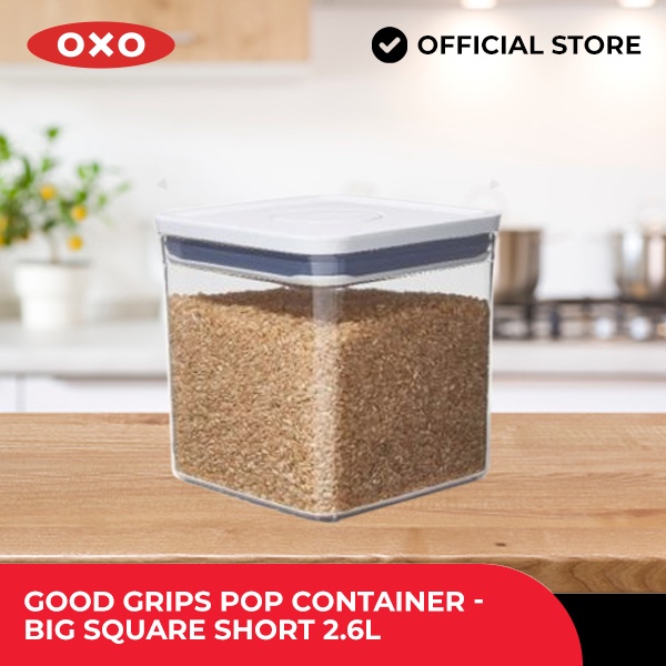 OXO Houseware Good Grips POP Container - Big Square 2.6L | Shopee Philippines