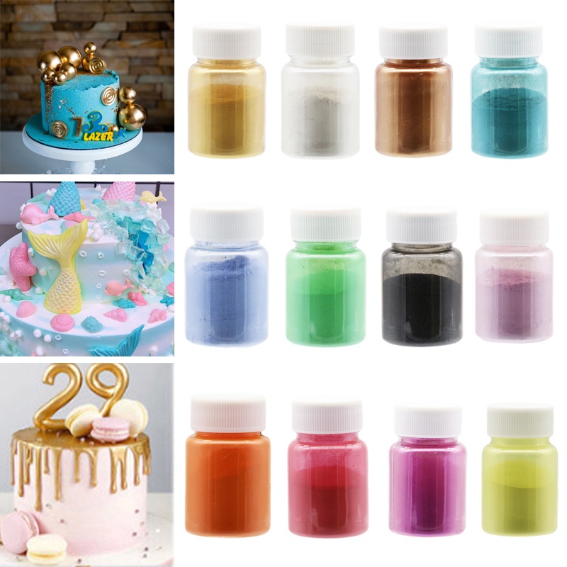 15g Edible Gold Powder Mousse Cake Fondant Macaron Chocolate Glitter ...