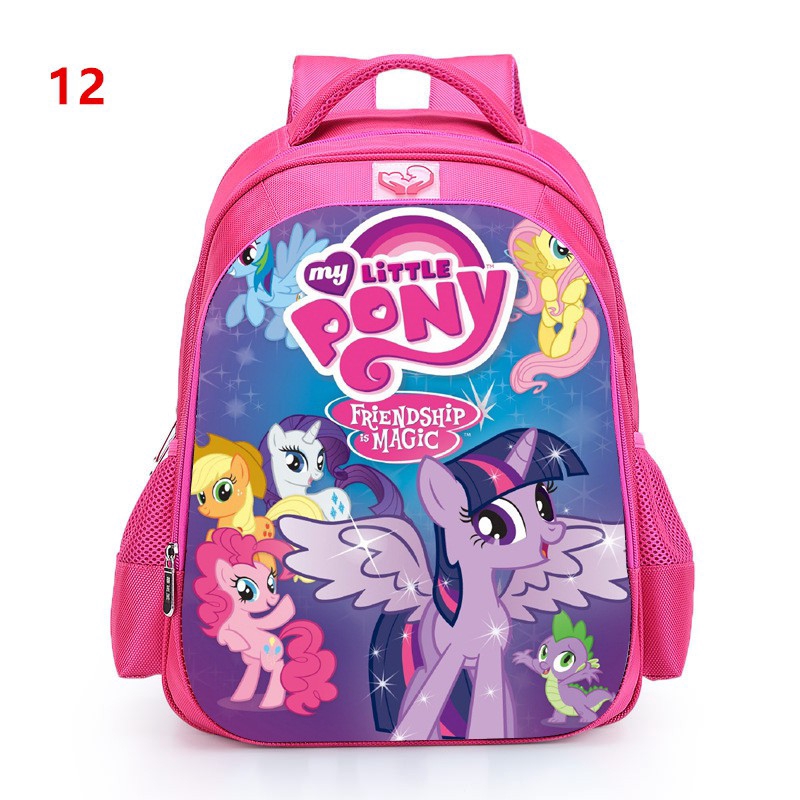 My Little Pony Backpack Girls Kids Children Princess Cartoon Bags ...