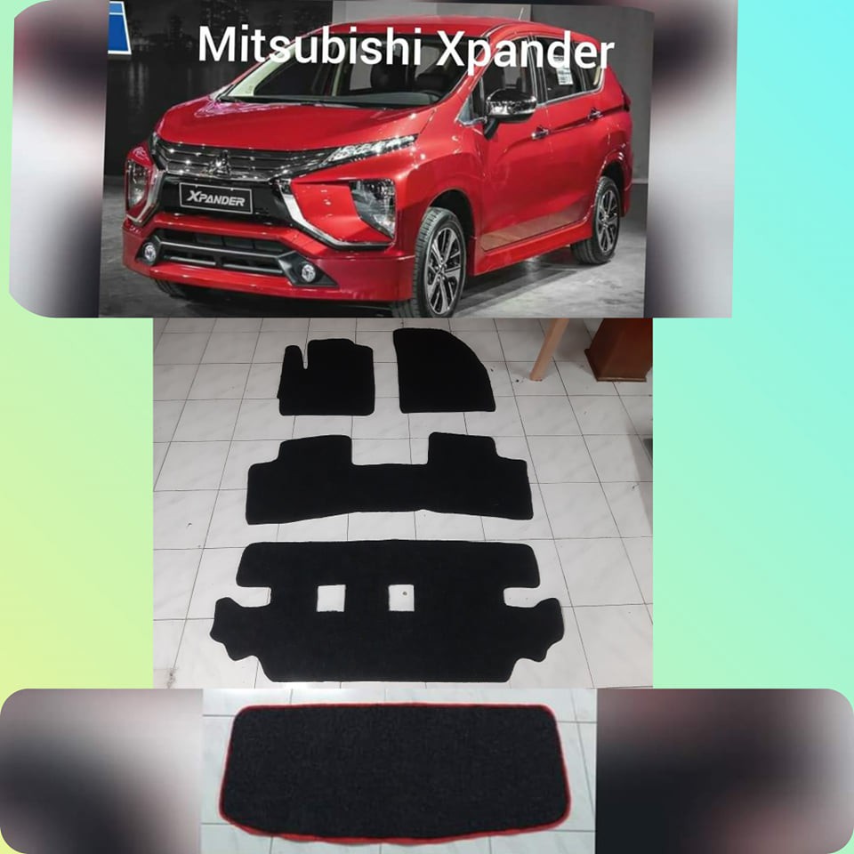 Mitsubishi Xpander 2018-2024 Nomad rubber car mat with piping Xpander ...