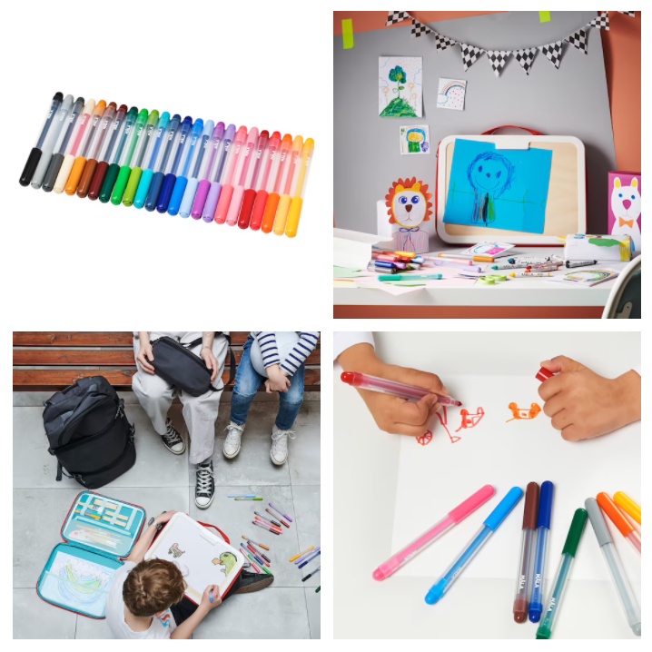 MALA Felt-tip pen, mixed colors - 24pcs pack | Shopee Philippines