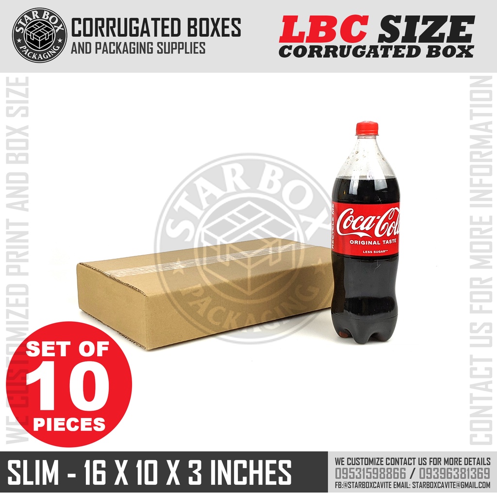 Starbox Slim LBC Express Sizes Corrugated Cargo Shipping Boxes ...