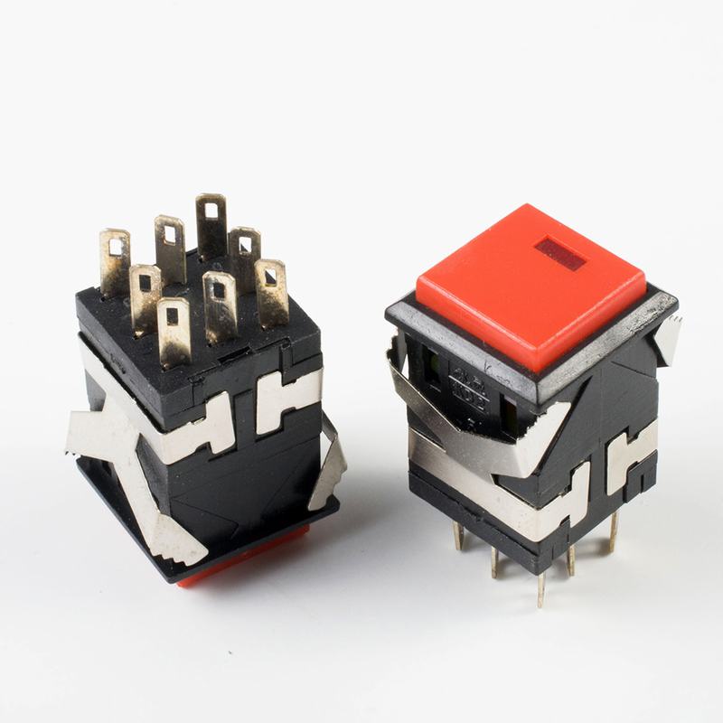 Ready stock* KD2 Push Button DPDT OFF/(ON) Momentary Switch 125V/6A ...