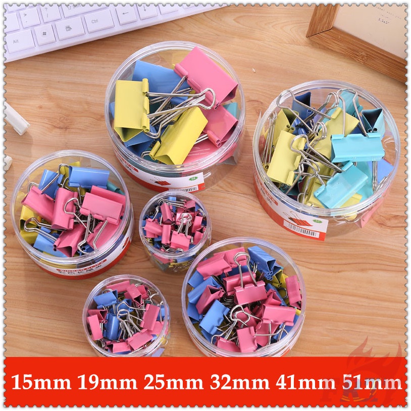 Stationery - Binder Clips 1Pc 15mm 19mm 25mm 32mm 41mm 51mm Binder ...