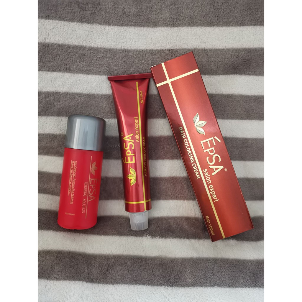 EPSA HAIR COLOR WITH 9% EPSA OXIDIZER | Shopee Philippines