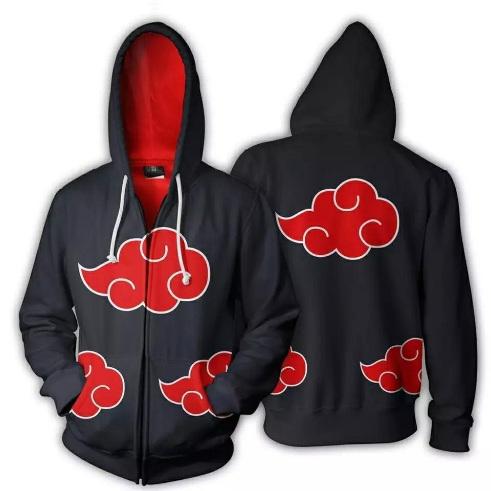 Akatsuki Naruto ZIPPER Anime Jacket | Shopee Philippines
