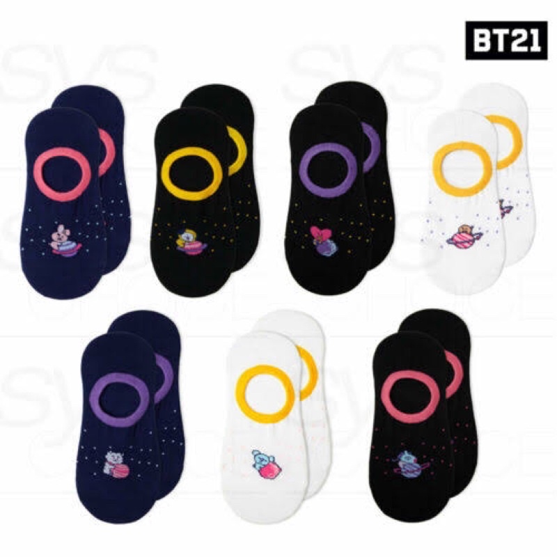 BT21 SPACE WAPPEN BOAT SOCKS | Shopee Philippines