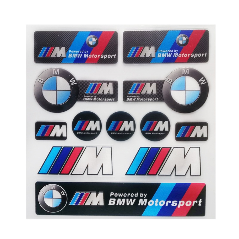 BMW Logo Polymer Car Decal 3D PU Sticker Whole SET | Shopee Philippines