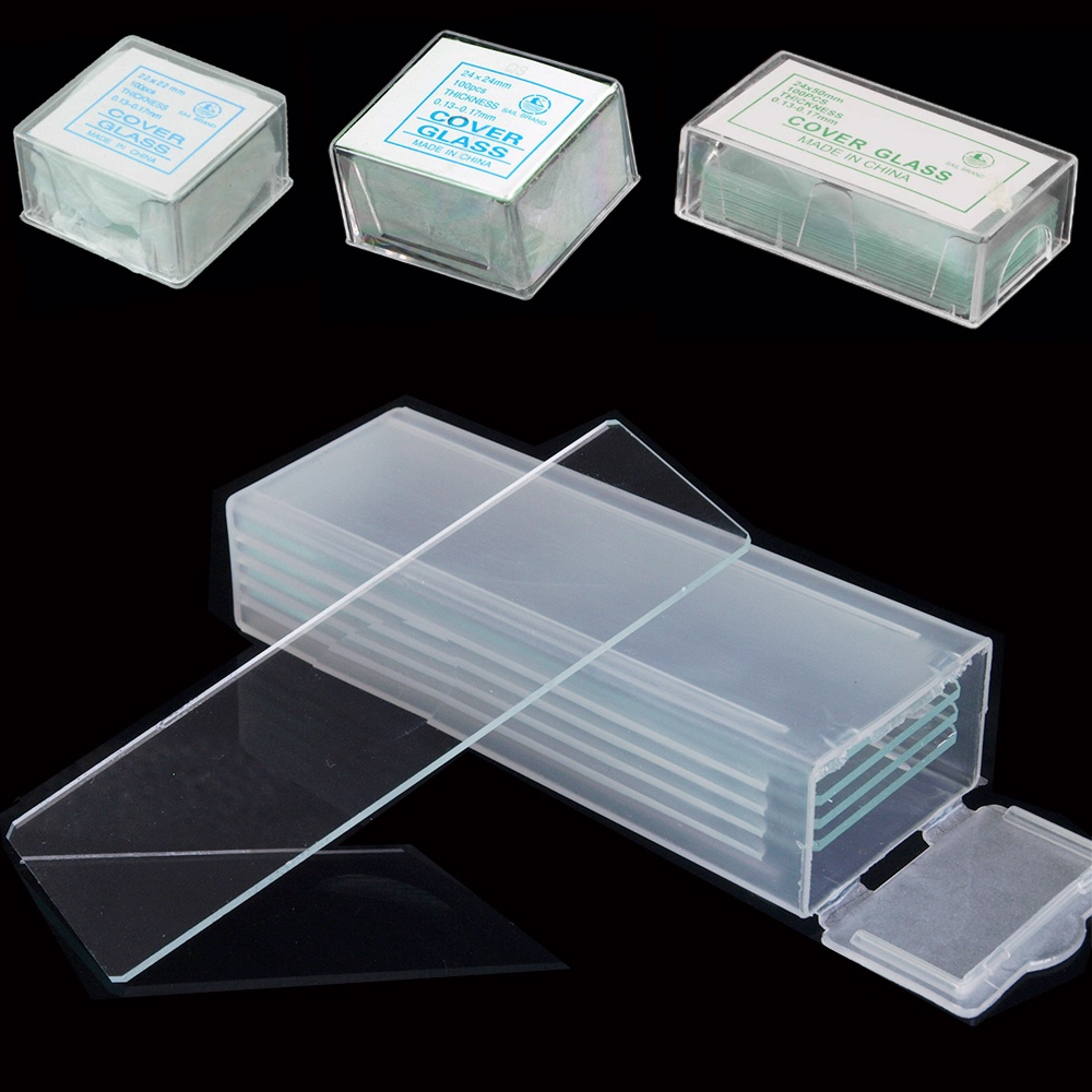 5Pcs/100PCS Glass cover for microscope 22 x 22mm / 24x50mm / 24x24mm ...