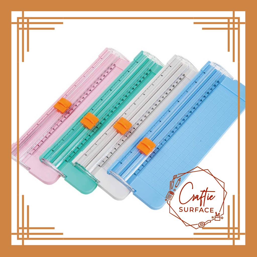 Sliding Mini Portable Paper Cutter with Ruler | Shopee Philippines
